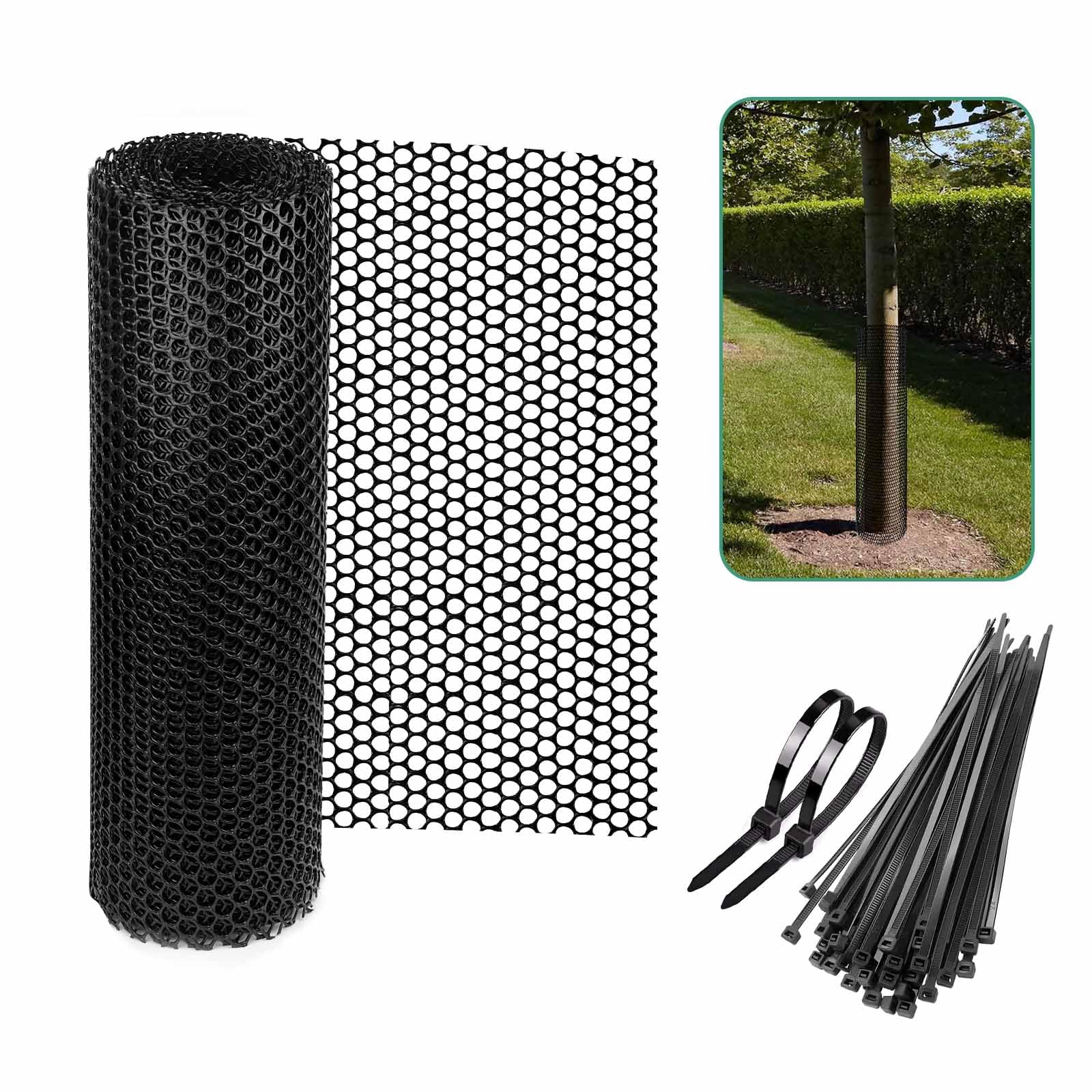 FUZEWANLI 19.6 FT Tree Protectors,Tree Trunk Protector Guard,Tree Guards for Fruit Trees,Tree Bark Repair for Tree Protectors from Deer Mowers Trimmers.