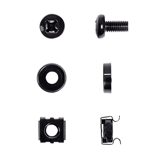 M6 Cage Nuts and Screws 3/8", 10 Pack
