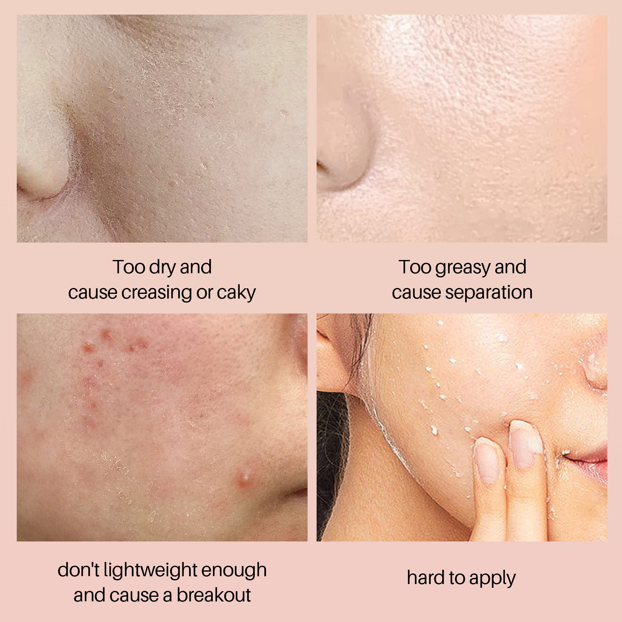 FV Primer, Hydrating Foundation Primer for All Skin Tones with Natural Looking Without Creasing, Smudging, or Fading, Hydrate Moisturizes Makeup Face Primer 1 Fl Oz(30ml)