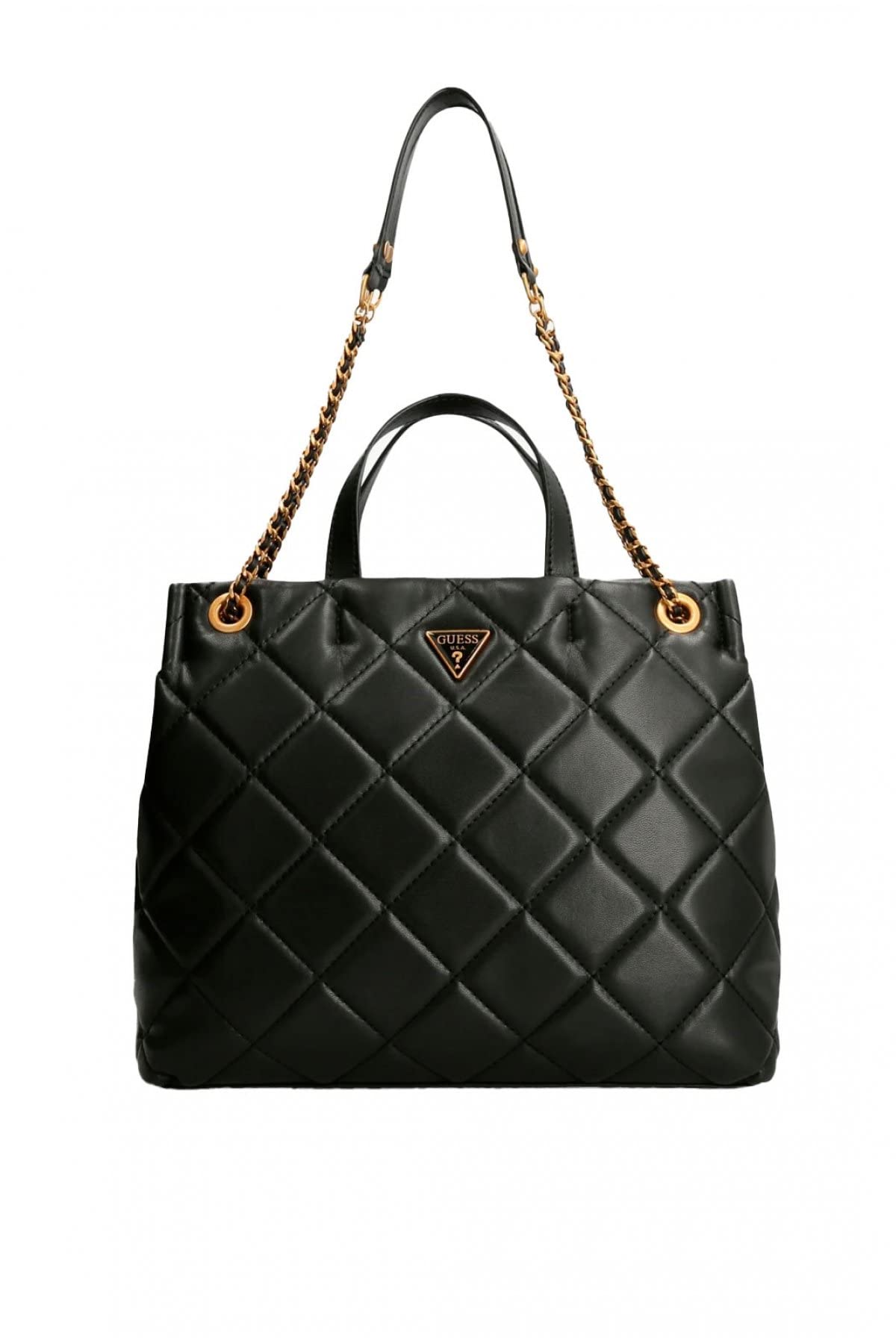 GUESS womens Cessily Girlfriend Shopper, Black, one size US