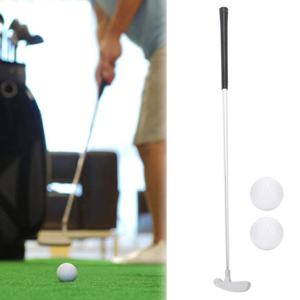Golf Putter, Left Right Hand Use 3 Section Assembled Convenient Practical Aluminum Alloy Material Easy Carrying Golf Push Rod for Golf Club