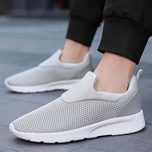 FASDNENDYS Men Summer Large Size Fashion Lightweight Comfort Shoes Non Slip Casual Sneaker Storage for Men Size 13 Grey