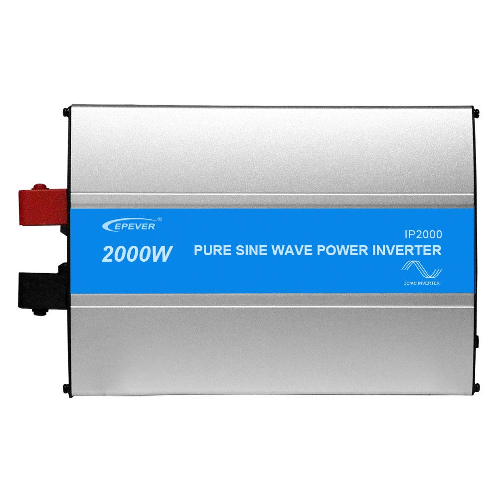 EPEVER 2000W Inverter Pure Sine Wave Power DC 24V to AC 110V/120V Converter with LED Display