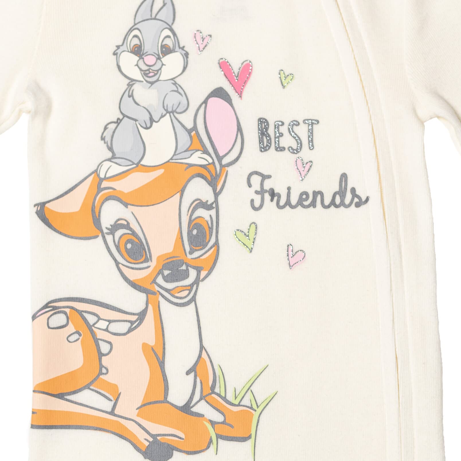 Disney Classics Aristocats 101 Dalmatians Bambi Baby Girls 3 Pack Footed Sleep N' Play Coverall 18 Months