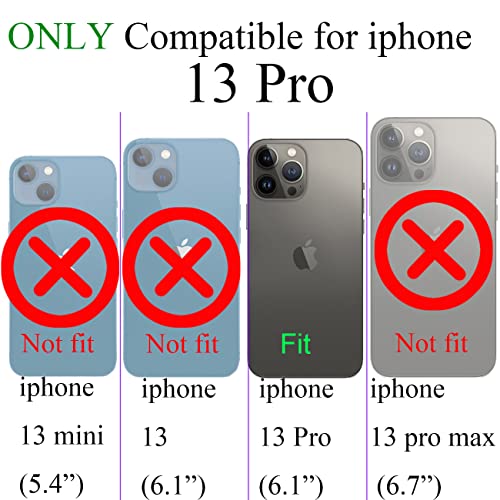 Weonmov for iPhone 13 Pro Case Compatible with MagSafe, Luxury Love Heart Soft Phone Case, Full Camera Lens Protection Magnetic Case for iPhone 13 Pro for Women Girls (6.1") - White