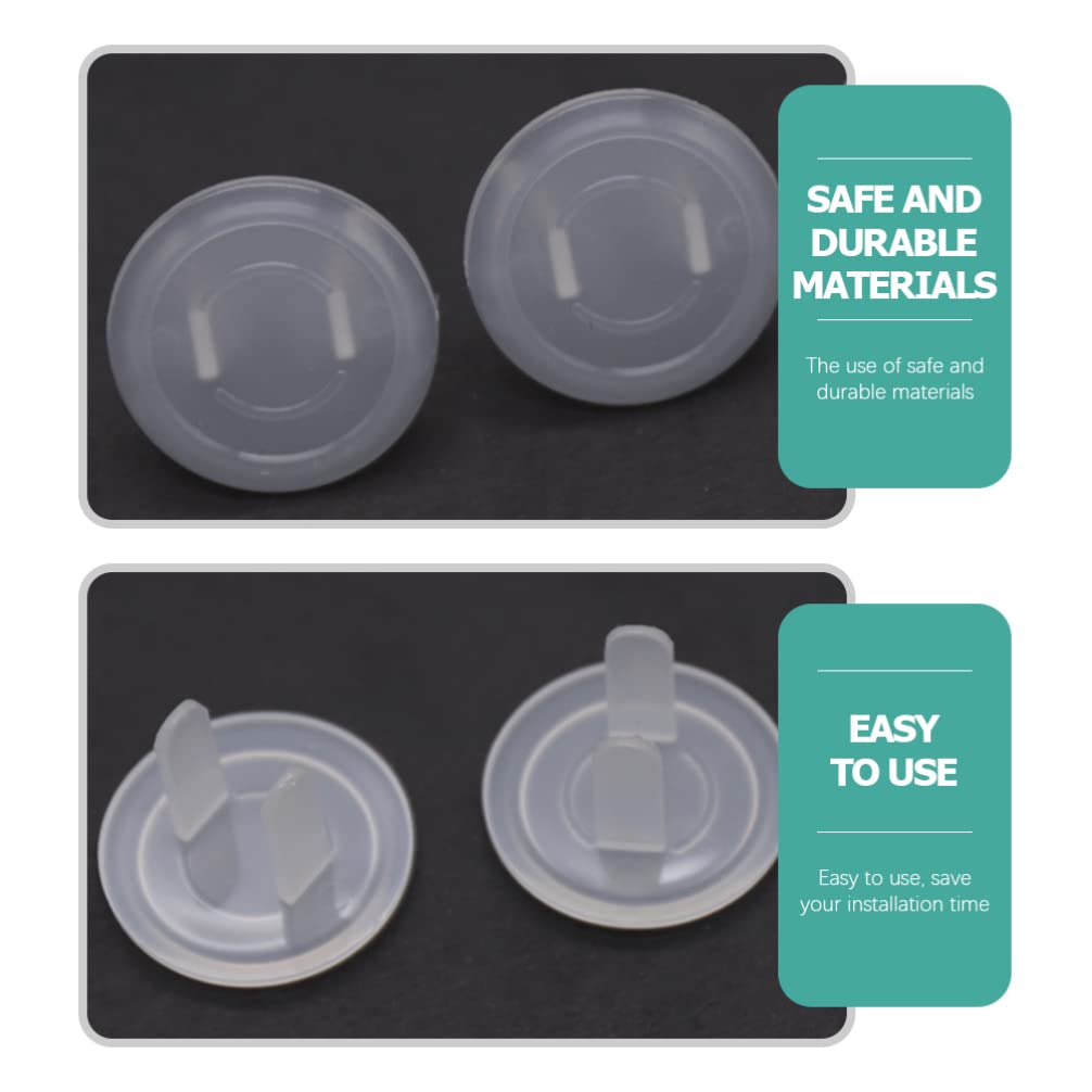 Happyyami 30pcs Safety Outlet Covers Proof Outlet Cap Plastic Plug Covers Outlet Plug Safety Caps Electrical Protector for Home Bedroom Nursery Room Room
