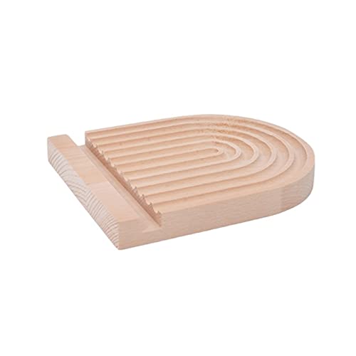 VEMMIO Breakfast Tray Wooden Tray with Groove Serving Plate Food Storage Dish Mirror Stand Phone Holder Aromatherapy Trays for Home Kitchen Organizer