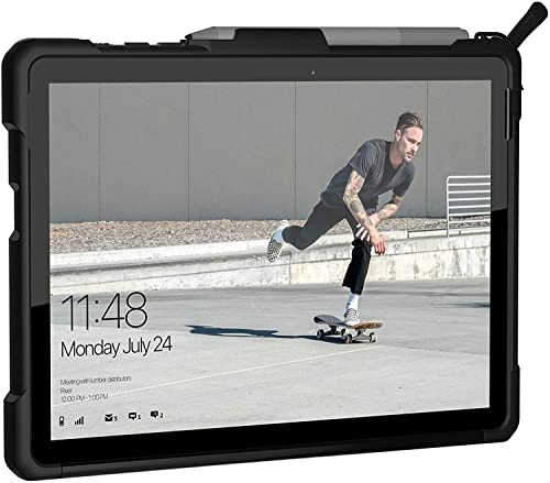 URBAN ARMOR GEAR UAG Designed for Microsoft Surface Go 4/ Surface Go 3 / Surface Go 2 / Surface Go Case 10.5" Metropolis Feather-Light Rugged Aluminum Stand Military Drop Tested Cover Black