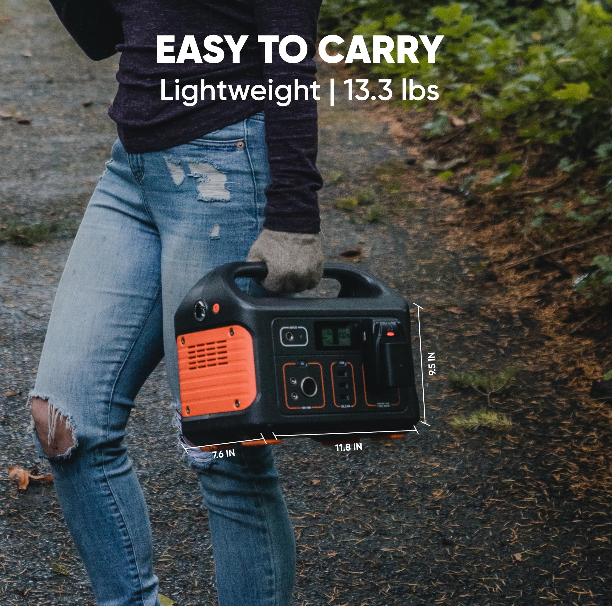Jackery Solar Generator Explorer 500, 518Wh Portable Power Station Mobile Lithium Battery Pack with 1xSolarSaga 100 for RV Road Trip Camping, Outdoor Adventure