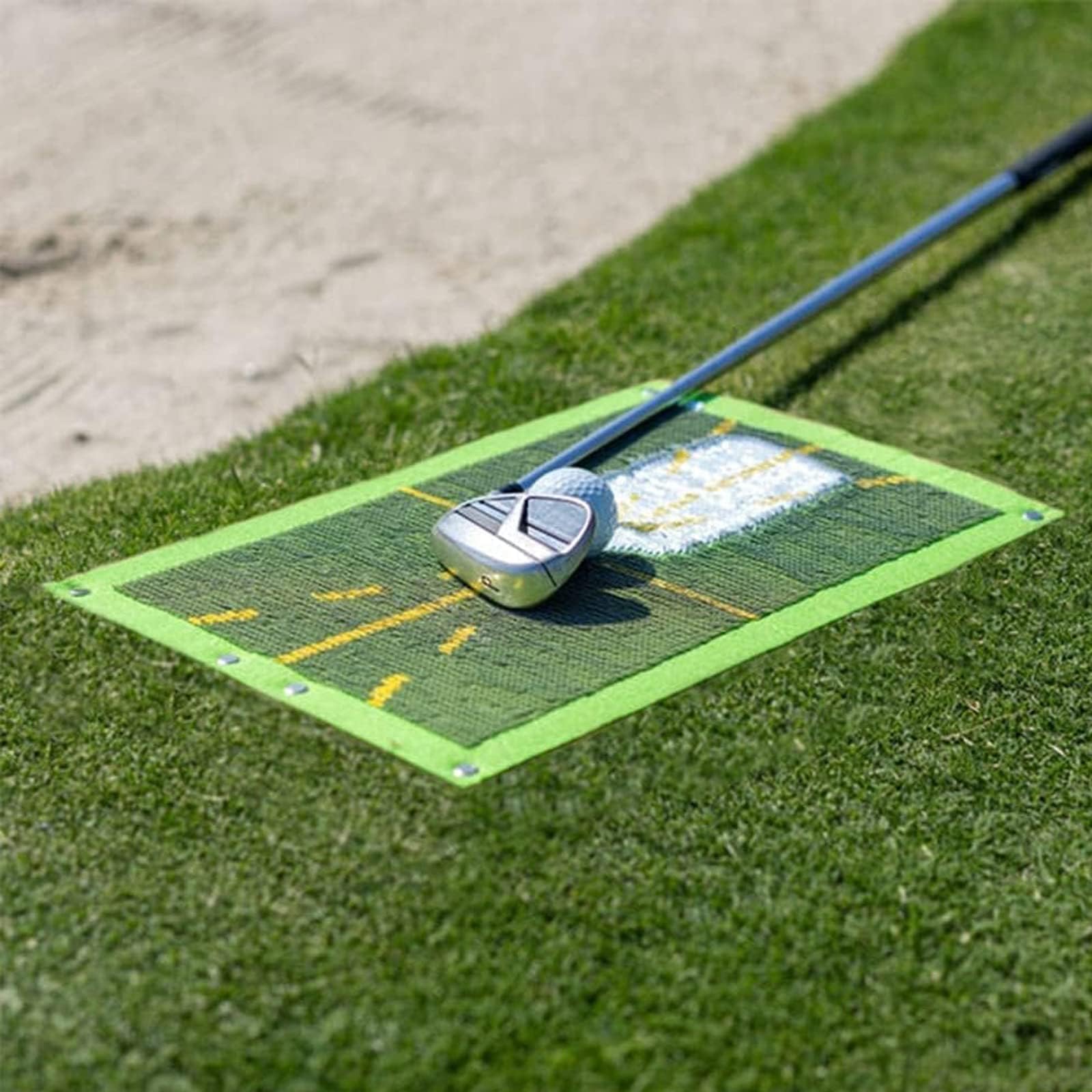 Golf Training Mat for Swing Detection Batting, Golf Hitting Mats, Path Feedback Golf Practice Mats, Correct Hitting Posture Golf Practice Mat for Indoor/Outdoor Golf Training Aid Equipment