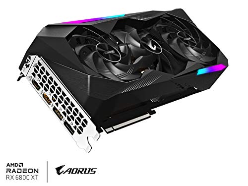 GIGABYTE AORUS Radeon RX 6800 XT Master 16G Graphics Card, MAX-Covered Cooling, 16GB 256-bit GDDR6, GV-R68XTAORUS M-16GD Video Card