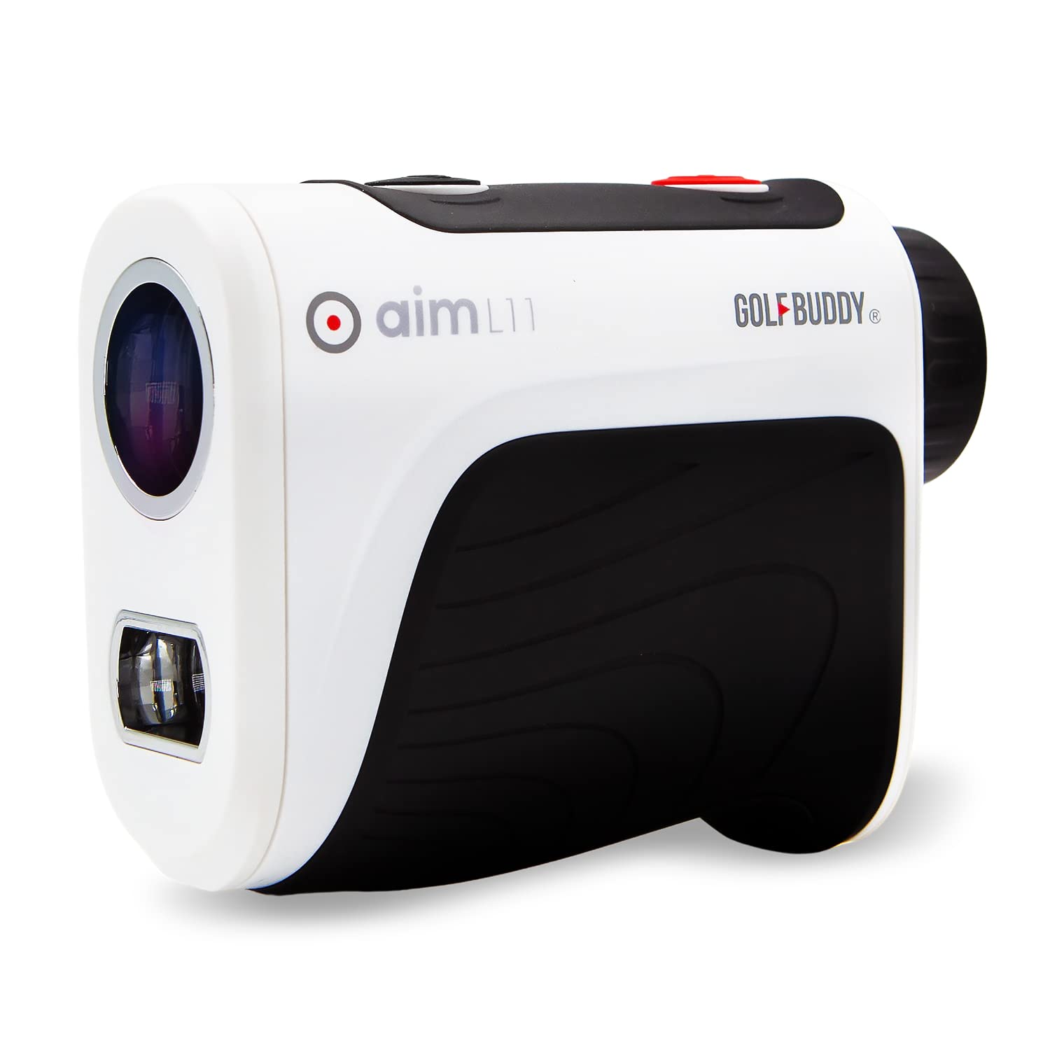 GOLFBUDDY Aim L11 Golf Laser Rangefinder, Slope Compensation, Ergonomic, Light Weight, Sporty Design, Slope-Adjusted Distance, Vibration Alert, 3 Targeting Mode, 6X Bright Magnification, Hard Case