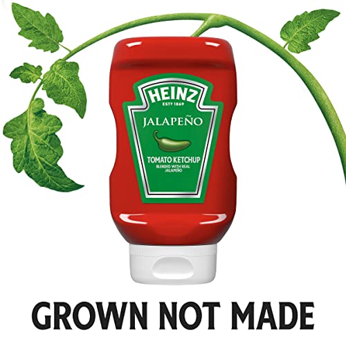 Heinz Jalapeno Tomato Ketchup Blended with Jalapeno (14 oz Bottle)