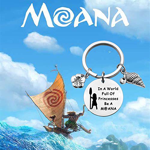ENSIANTH In A World Full Of Princesses Be A m@ana Keychain Moana Keychain Funny Moana Gift (moana Keychain)