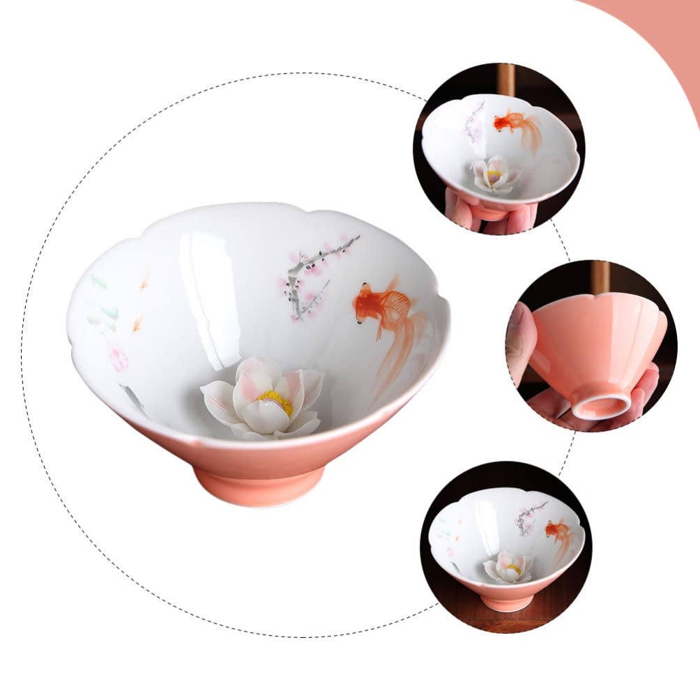 Hemoton Ramekins Cereal Bowl Bowls Japanese Tea Set Colorful Painting Tea Cup Household Teaware Ceramic Tea Cup Chinese Tea Tasting Cup Chinese Tea Set Soup Soup Bowls Bowl Mini Tea Cup