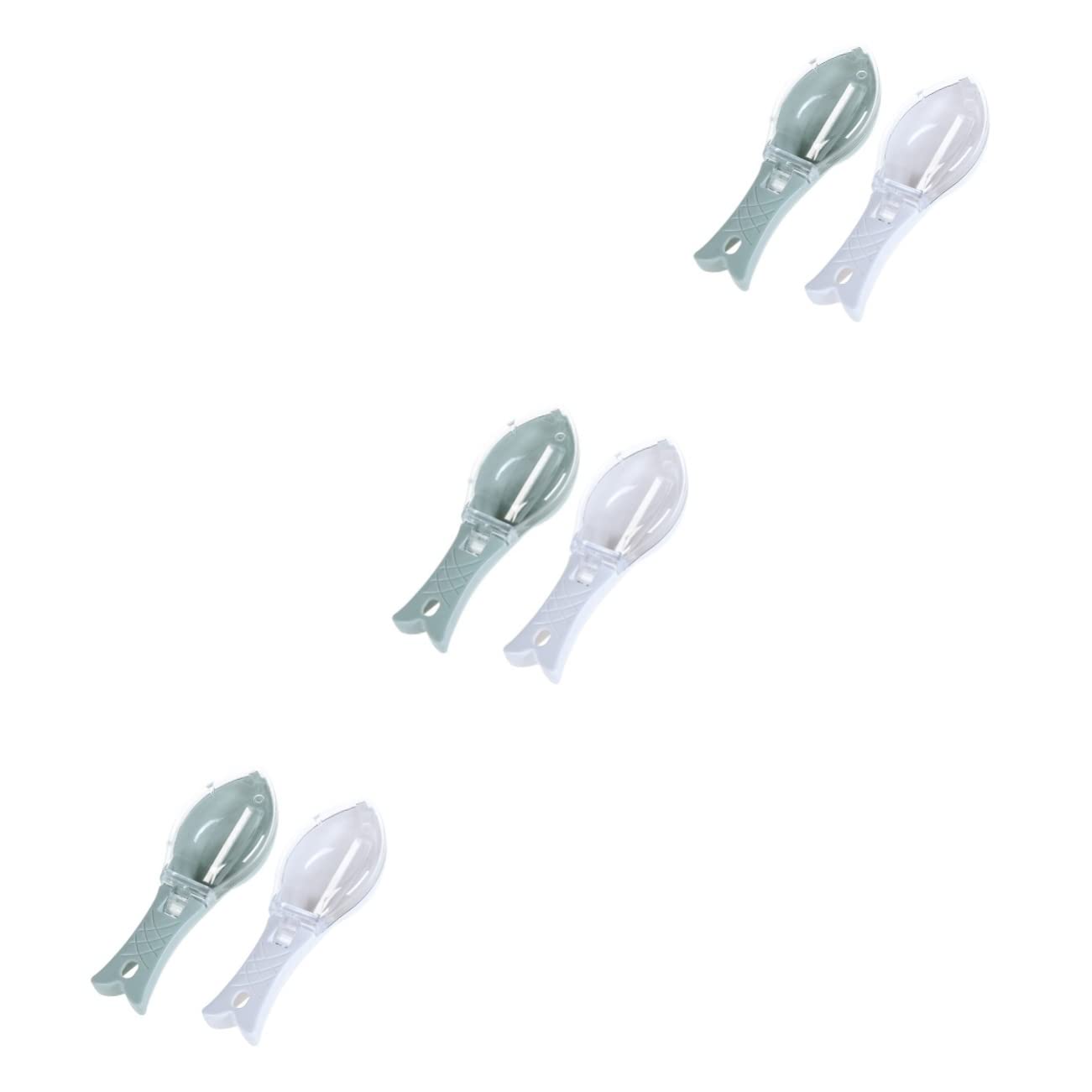 Holibanna 6 pcs Scale Remover Fish Cleaning kit Shrimp deveiner Tool frogmore Shrimp Cleaner Fish Scaler Shrimp Peeler and deveiner Tool Coconut Grater Tools as Peeling Machine with Cover