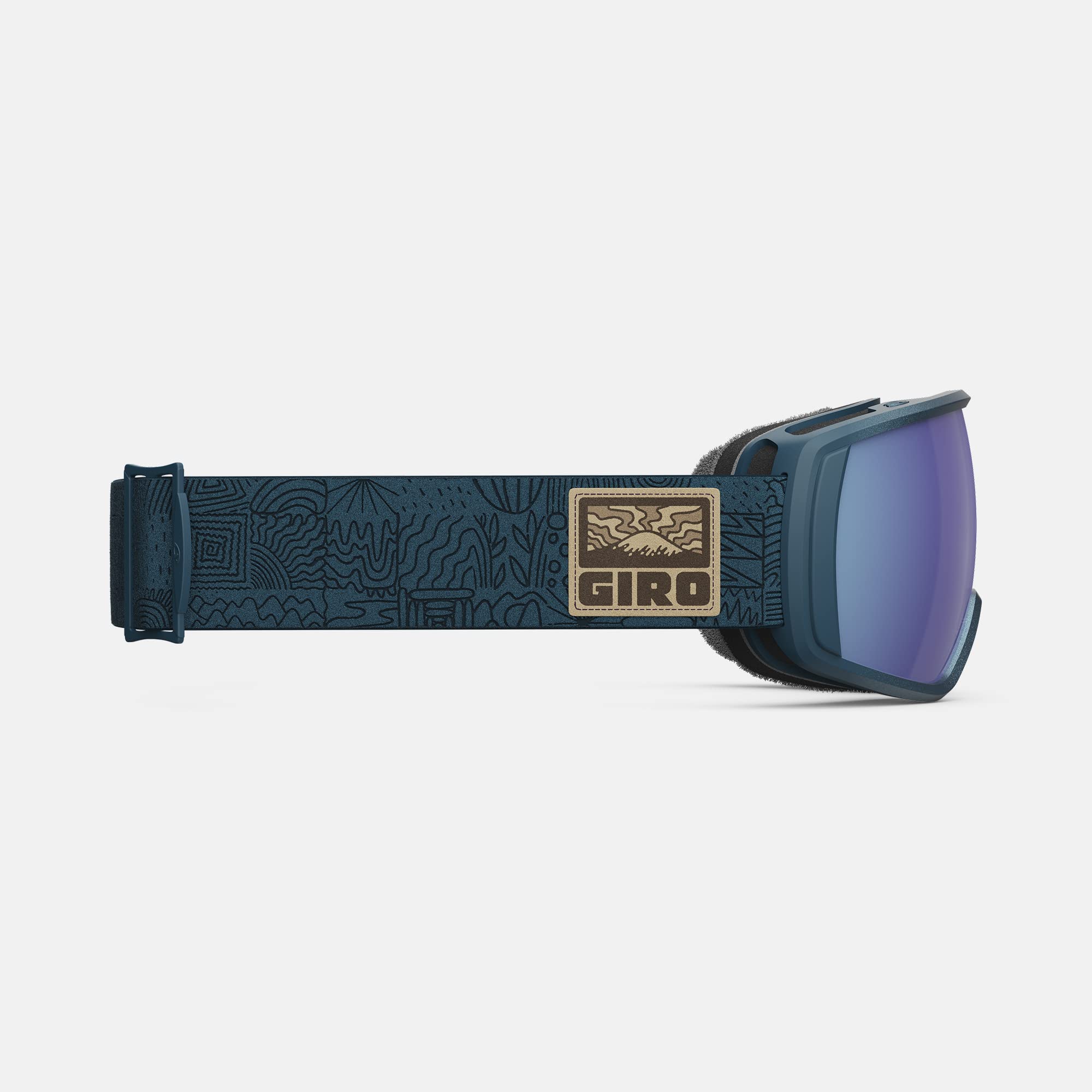 Giro Chico 2.0 Toddler Ski Goggles - Snowboard Goggles for Kids, Boys & Girls 2-4 - Screaming Teal Chroma Dot Strap with Amber Rose Lens