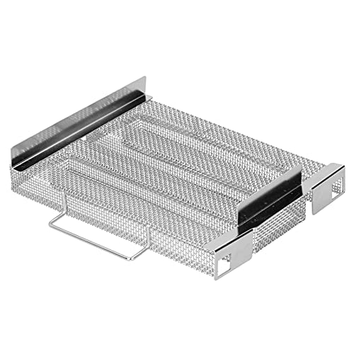 Maze Smoker Tray, BBQ smoker not Easy to be Deformed, Grill Meat Smoker Tray for Hot or Cold Meat, Cheese, Fish and Pork Smoking