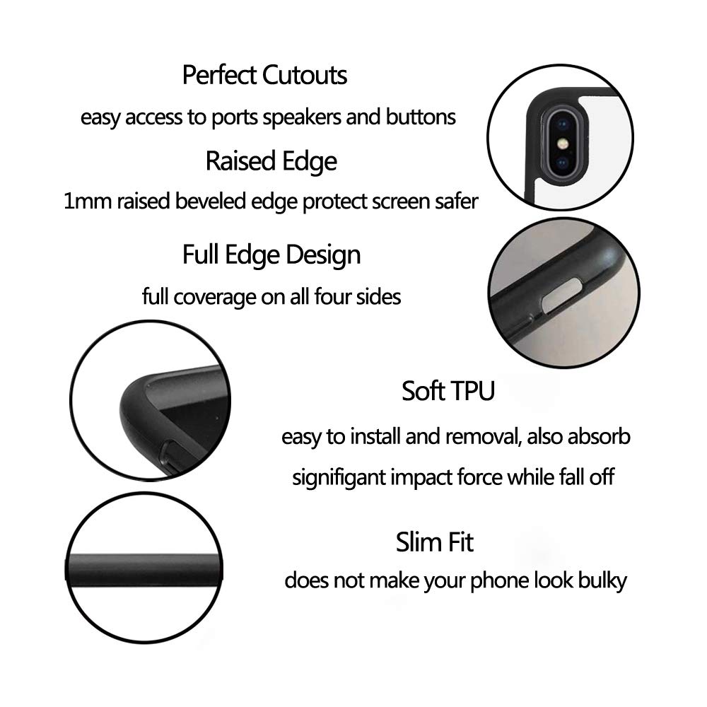 G HEAT-GOO 5PCS Sublimation Phone Case for iPhone XR 6.1 Inch Sublimation Blanks Printable Blank Phone Cases Customized Phone Covers for DIY