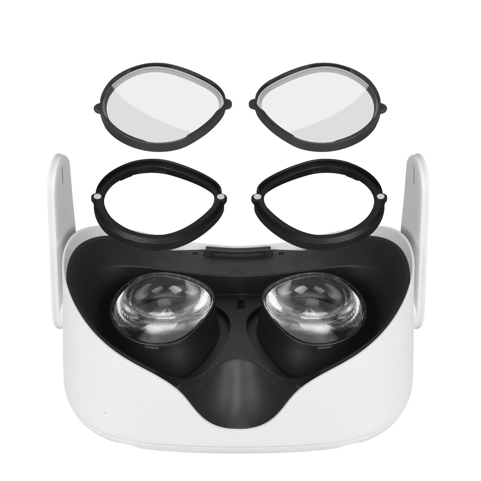 Eyglo Lens Protector Frame for Oculus Quest 2 Lens Anti-Scratch Ring, Blue Light Blocking Magnetic Lens Insert fit Oculus Quest 2/Quest 1/Rift S/Go(6pcs)