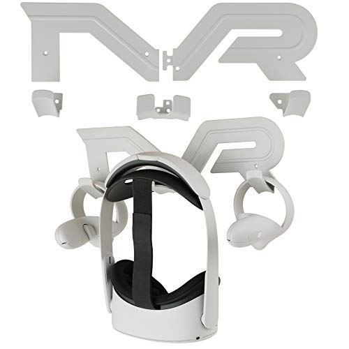 Eyglo VR Wall Mount Stand Hook for Oculus Quest 2/Quest/Rift S/Valve Index/HTC Vive Pro Headset and Controllers Display Holder VR Accessories Mount Station
