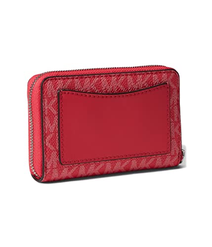 Michael Kors Jet Set Small Zip Around Card Case Geranium One Size