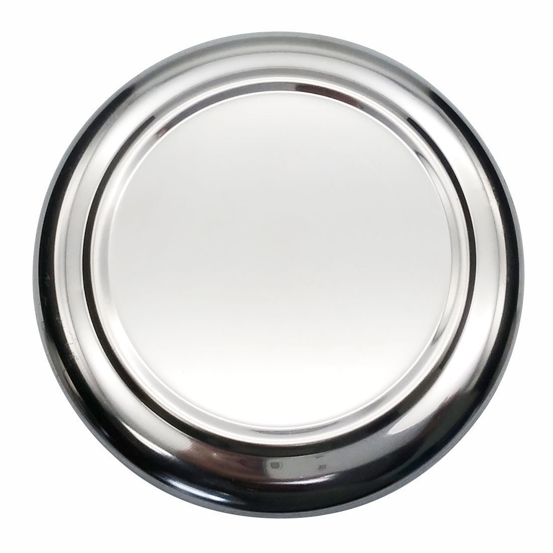 GARASANI 3 Pack Korean Traditional Stainless Steel Good Fortune Rice Bowl with Lid Set (Silver 3Pcs)