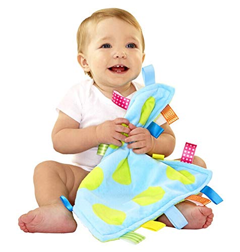 G-Tree Yellow Baby Comforter Blanket - Rabbit, Bird and Bee Animals Security Blanket with Plain Yellow Textured Underside