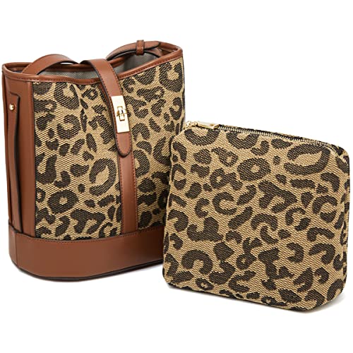 FOXLOVER Fashion Bucket Purses for Women Designer Ladies Hobo Shoulder Bag