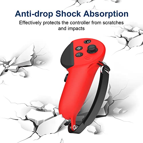 Hounyoln Touch Controller Grip Cover & Carry Case for Meta Quest Pro,Travel and Storage