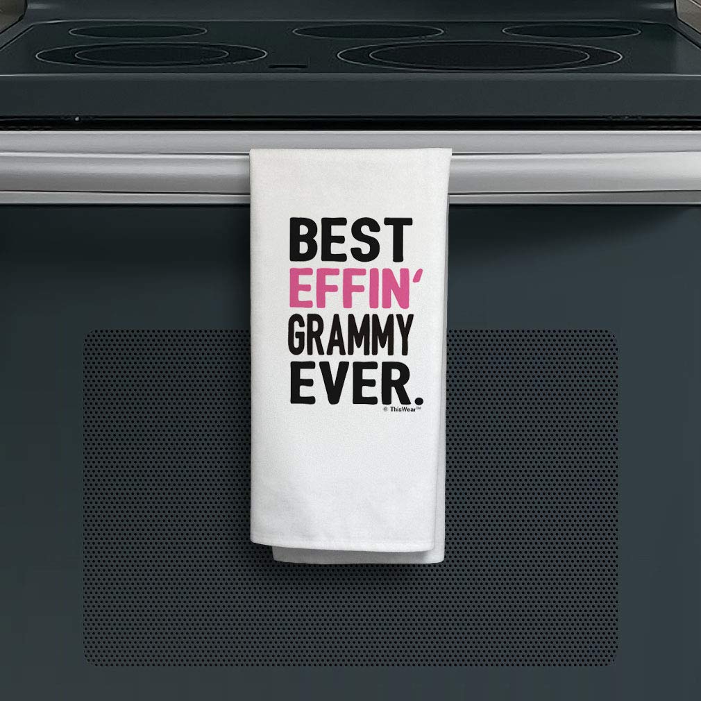 Grandma Grammy Gifts from Grandkids Best Effin Grammy Ever Grammy Kitchen Hand Towel Kitchen Tea Towel