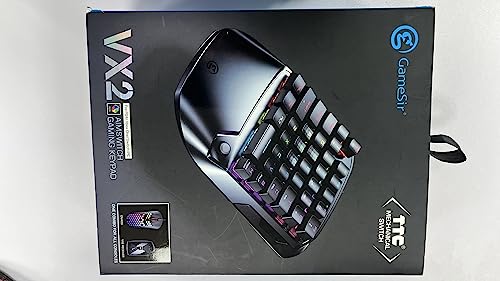 GameSir VX2 AimSwitch Gaming Keypad and Mouse Combo for Xbox Series X PS4 Xbox One Nintendo Switch Game Console, Wireless Controller Adapter with TTC Red Switch Keyboard for PUBG/Fortnite/COD