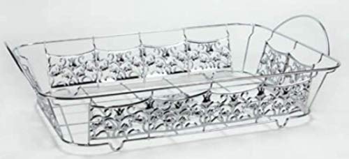 Hanna K. Signature Roaster Size Silver Wire Pan Holder 1 Pc, Chrome