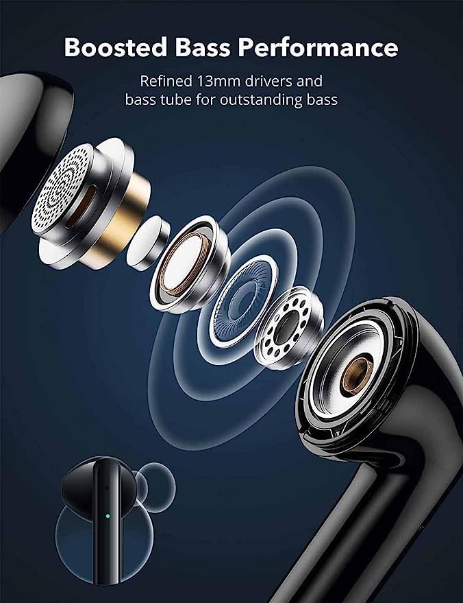 POCO, LLC Wireless Earbuds Bluetooth Headphones in-Ear Noise Cancelling Earbuds Stereo Sound, Deep Bass & with Charging Case Air Buds Pro Touch Control,for Sport