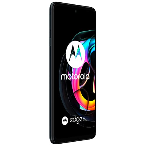 Motorola Edge 20 Lite PANE0013GB Dual-SIM 128GB ROM + 8GB RAM (GSM Only | No CDMA) Factory Unlocked 5G Smartphone (Electric Graphite) - International Version