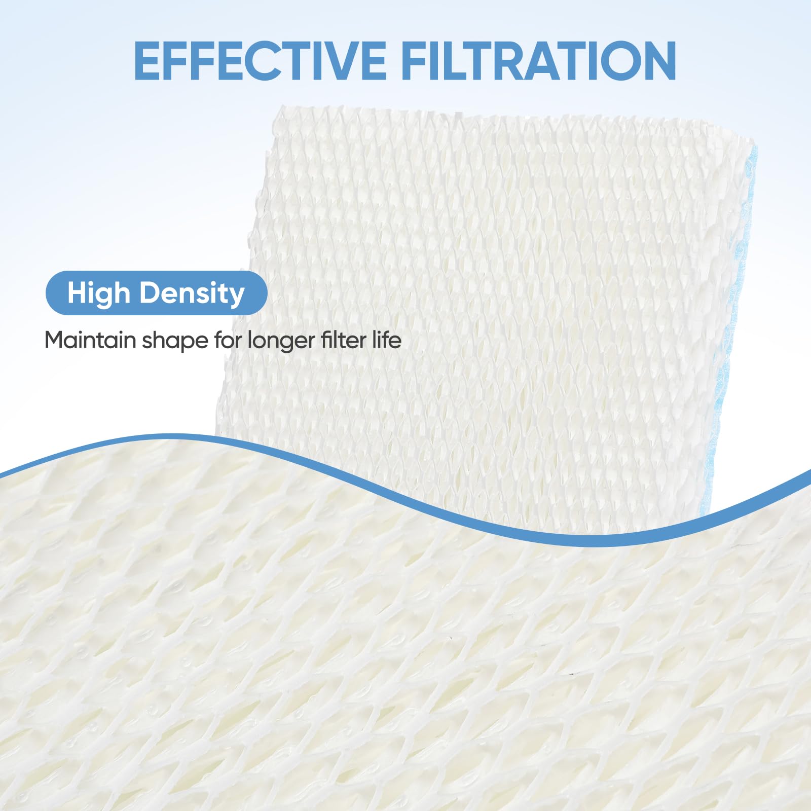 LBLVBNEWD HFT600 6 Pack Humidifier Wicking Filter T Replcement Compatible with Honeywell HEV615 HEV620 Humidifier, Compared to Part HFT600T HFT600PDQ Wicking Filter, Blue