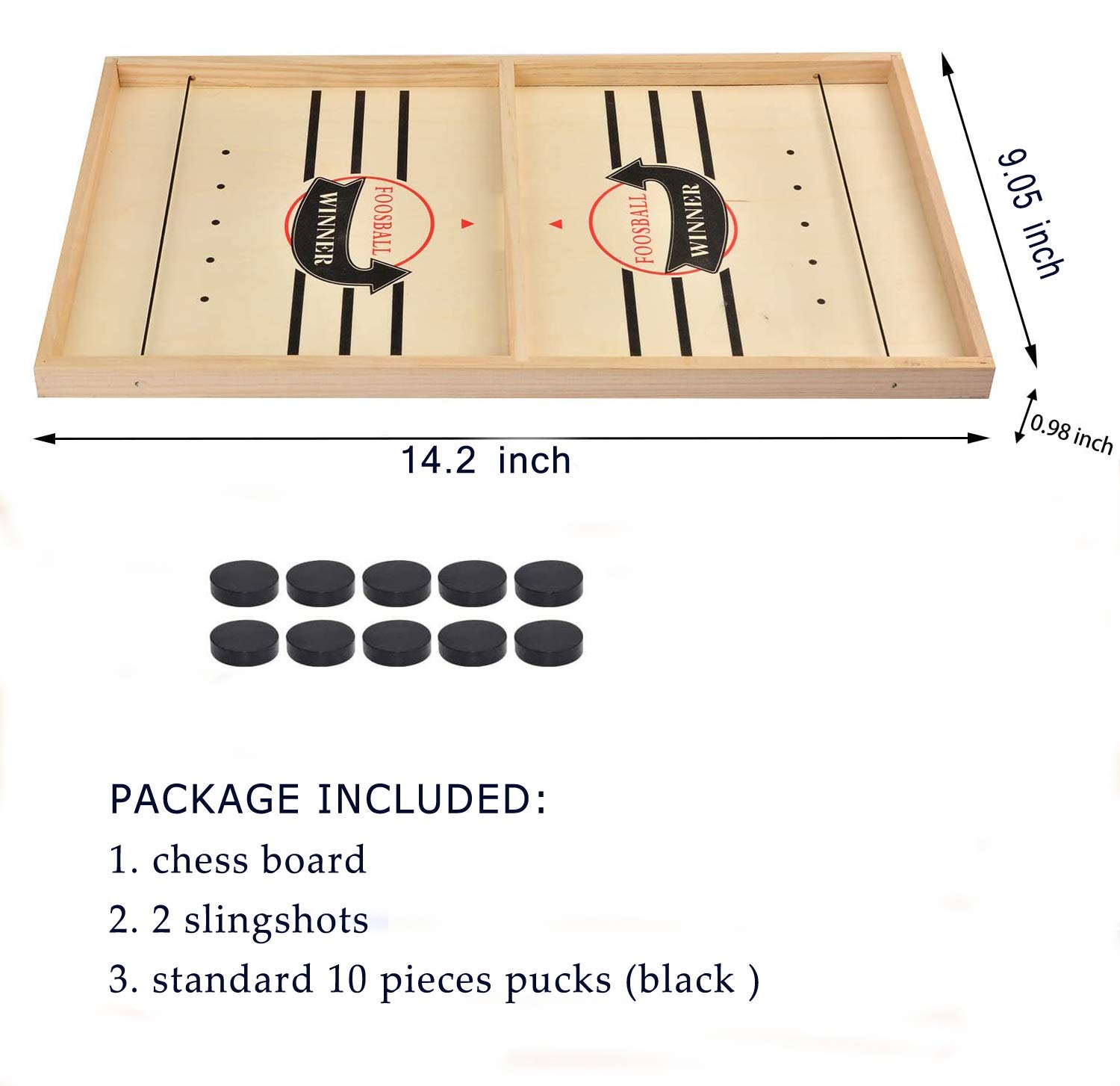 Fast Sling Puck Game, Table Desktop Battle Ice Hockey Game/Winner Board Chess Games for Adults, FBA