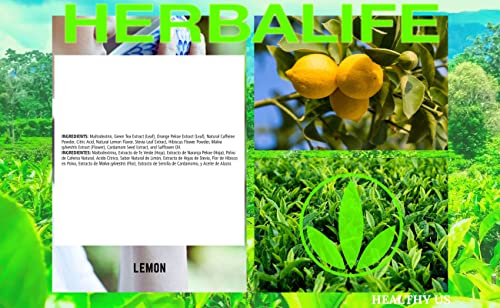 Herbalife TEAPACK Herbal Tea Concentrate: Lemon Flavor 30 Packets (1.7g), Boosts Metabolism, On The Go, Natural Flavor, No Artificial Sweeteners, Gluten-Free