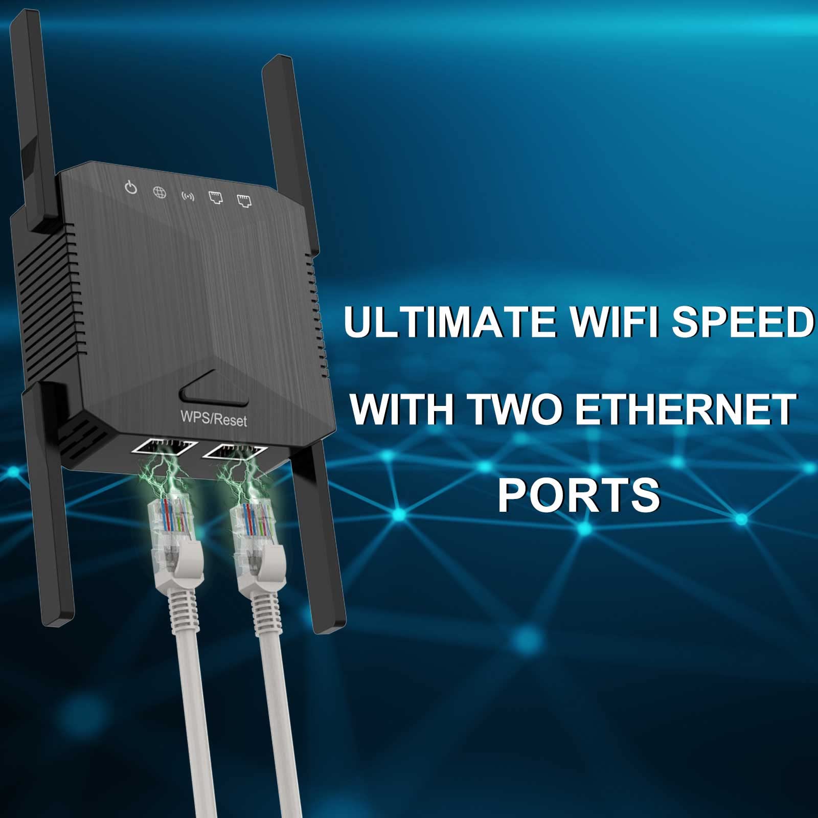 LBWLYW WiFi Range Extender WiFi Repeater 2023 Newest Release Simple Setup Wireless Signal Booster 1-Tap Setup, Supports Access Point, Alexa Compatible Home WiFi Range Extender