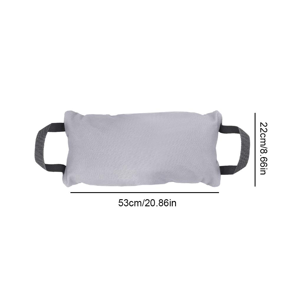 HASAKI Durable Weightlifting Sandbag Fitness Training Thin Arm Yoga Storage Bag Fillable Accessory Durable Weightlifting Sandbag(灰色)