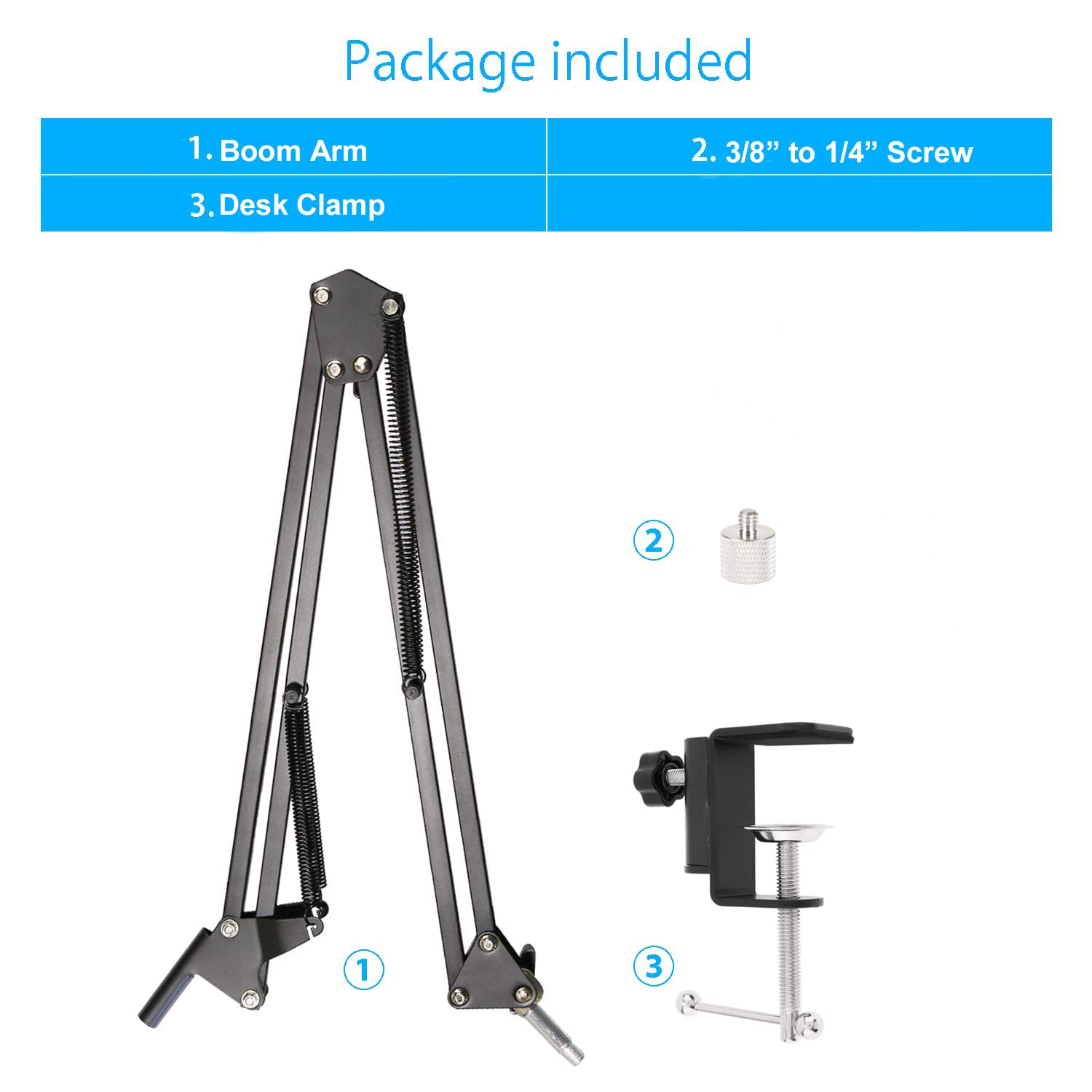 for Elgato Mic Boom Arm, Elgato Wave 3 Microphone Desk Stand, Adjustable Table Elgato Low Profile Mic Arm Compatible with Elgato Series Microphone.