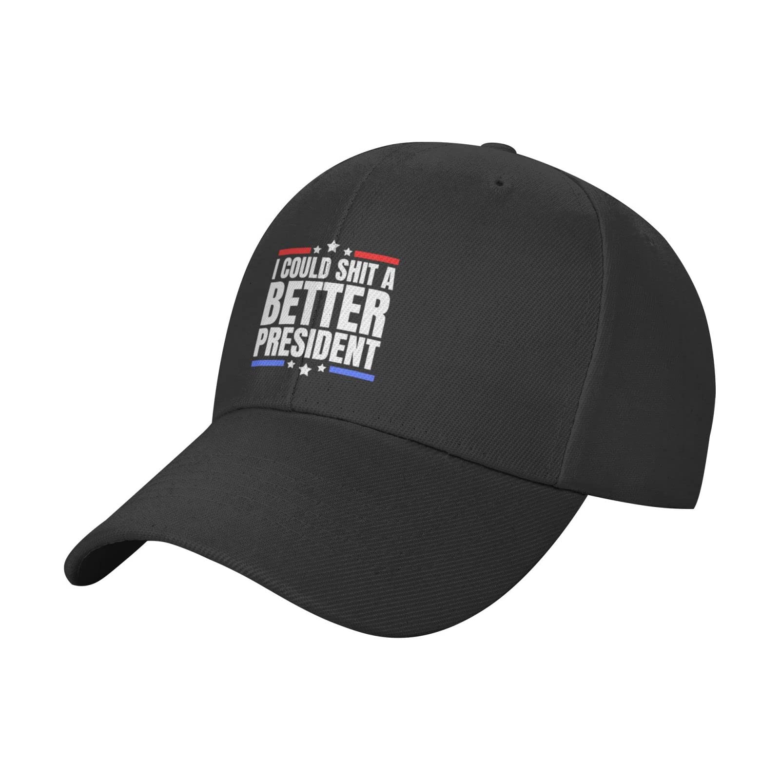 I Could Shit A Better President Than Joe Biden Hat Men Women Fashion Baseball Hats Adjustable Sunhat Dad Cap Sport Caps Black