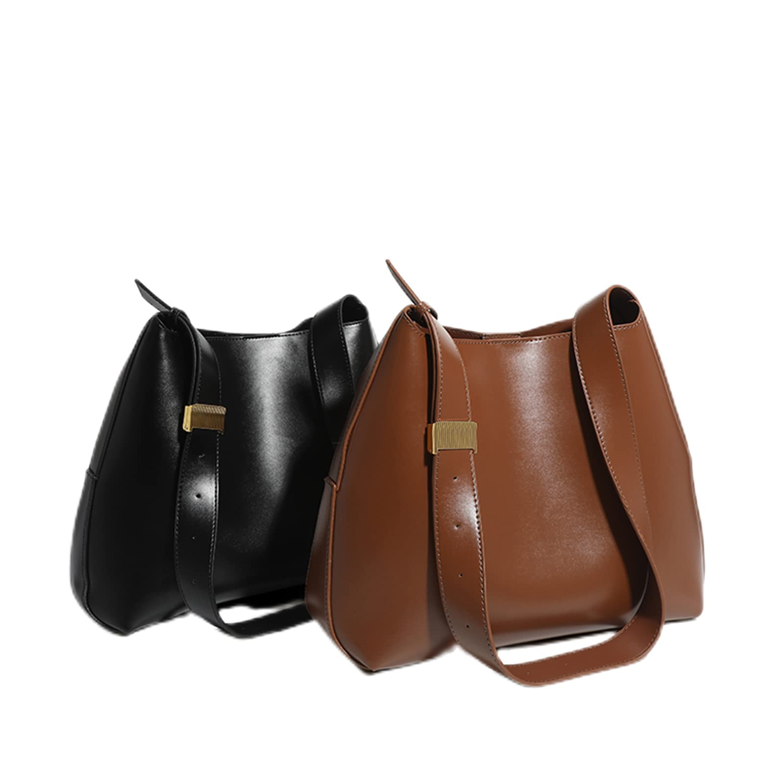 KKP Leather Bucket Tote Bag For Women Medium Hobo Shoulder Purse And Handbags