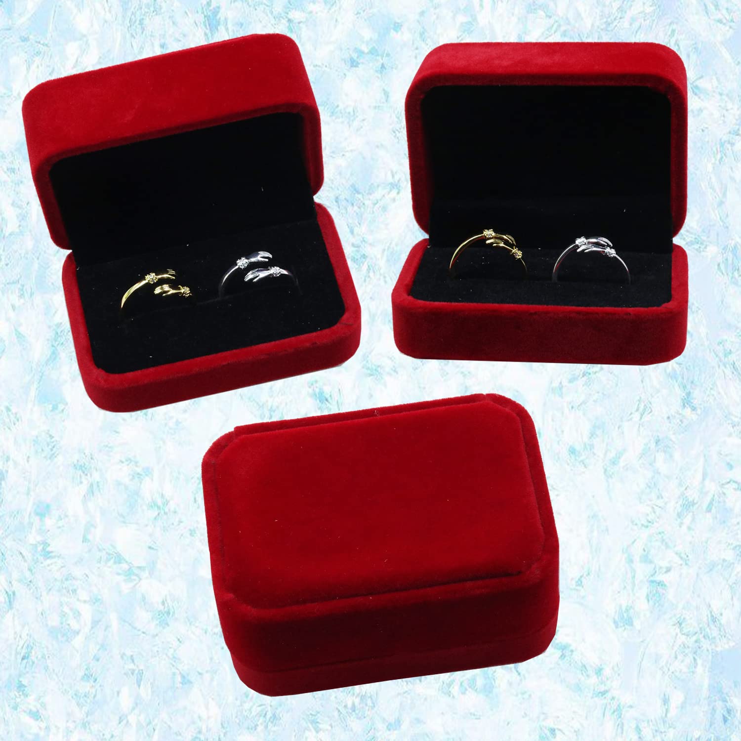 FLOGWE Valentines Day Gifts S925 Sterling Silver Hug Ring,Love Ring Always with You Engagement ring Wedding Anniversary Ring, Adjustable Ring Hugging Ring Birthday Surprise with Jewelry Box