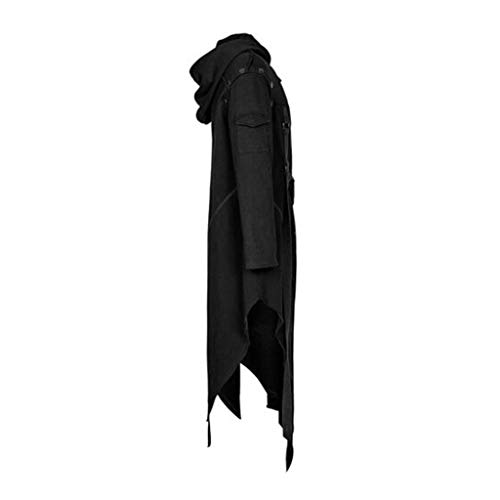 F_Gotal Mens Halloween Steampunk Victorian Jacket Gothic Tailcoat Costume Vintage Tuxedo Viking Renaissance Pirate Coats