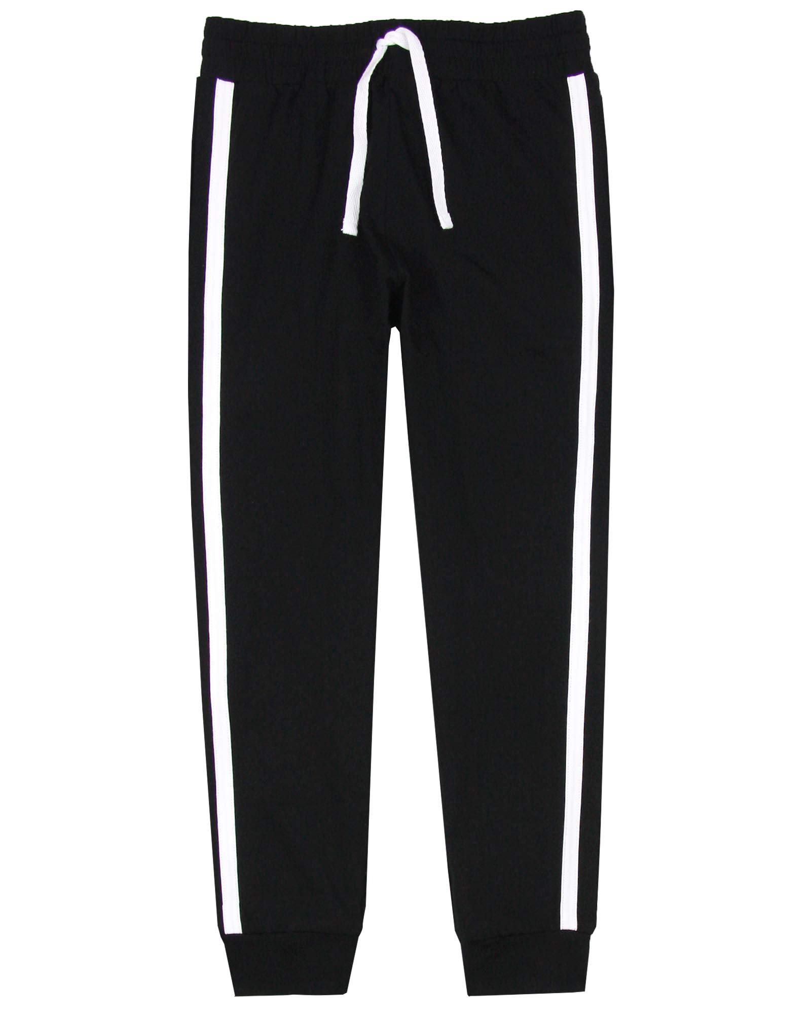 Deux par Deux Girls' Sweatpants Unicorn Hype, Sizes 5-12 - 12 Black
