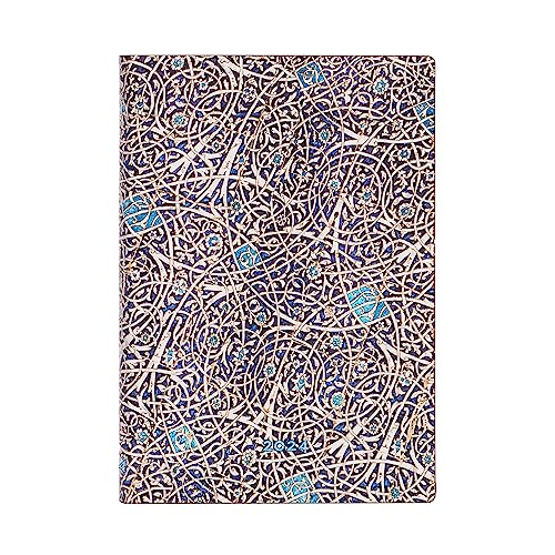Garnet Turquoise (Moorish Mosaic) Midi 12-month Dayplanner 2024