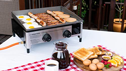 Megamaster 820-0054F Propane Gas Grill, Silver and Black