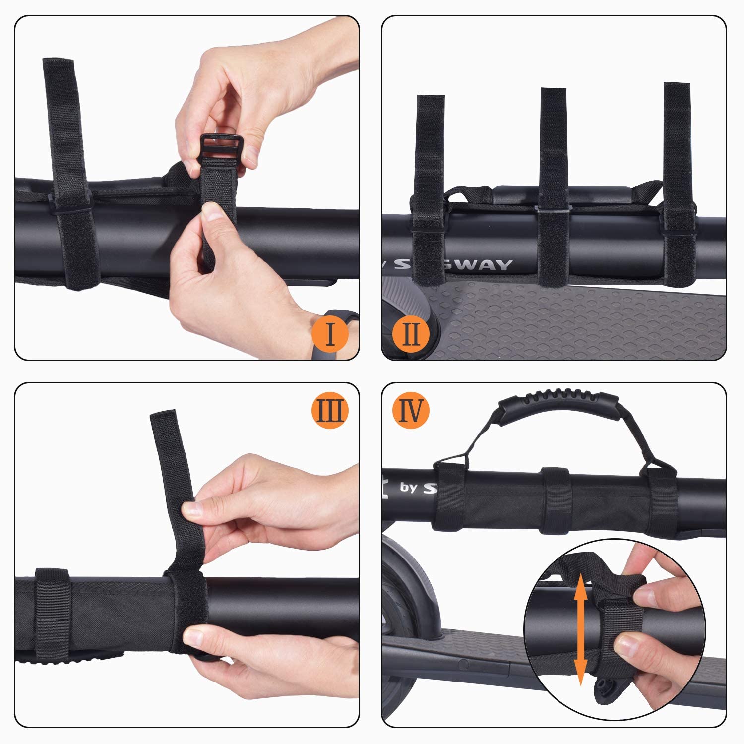 Epessa Kick Scooter Shoulder Strap & Hand Carrying Handle Strap Compatible with Segway ES1/ES2/ES3/MAX Mijia M365/M365 Pro
