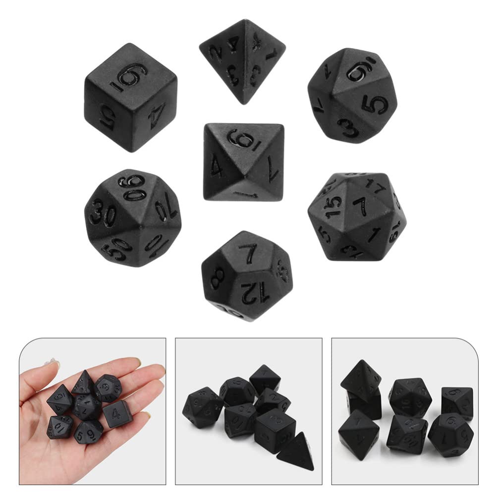 jojofuny 1 Set Dice Educational Plaything Couples Toy for Couples Mini Toy Electricity Kit Table Games Black Suits Table Runner Black Bulk Toys Desktop D20 Acrylic Checkerboard